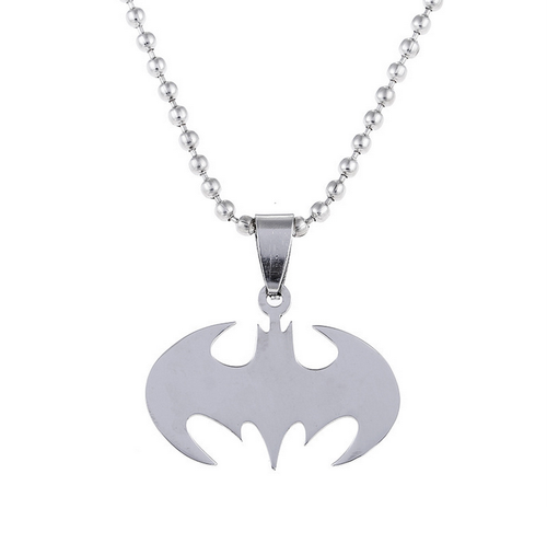 Hip Hop Fashion Stainless Steel Bat Batman Necklace Charms Pendant Punk ...