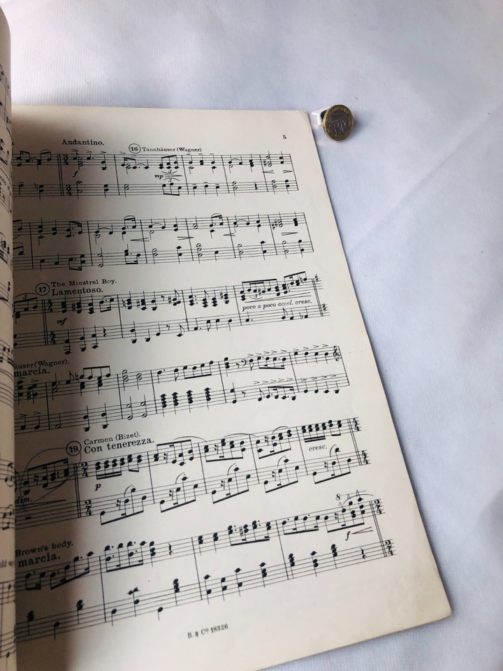 Sheet Music Snacks in Bars Papers Vintage ra | eBay UK
