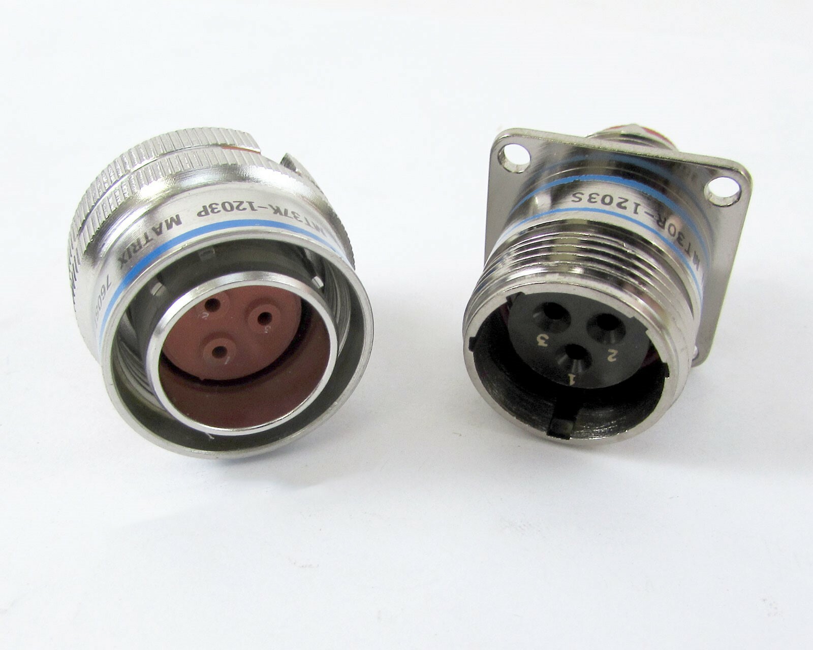 Matrix M83723/82R1203N & MT37K-1203P Mated Pair Connectors 3 Crimp ...