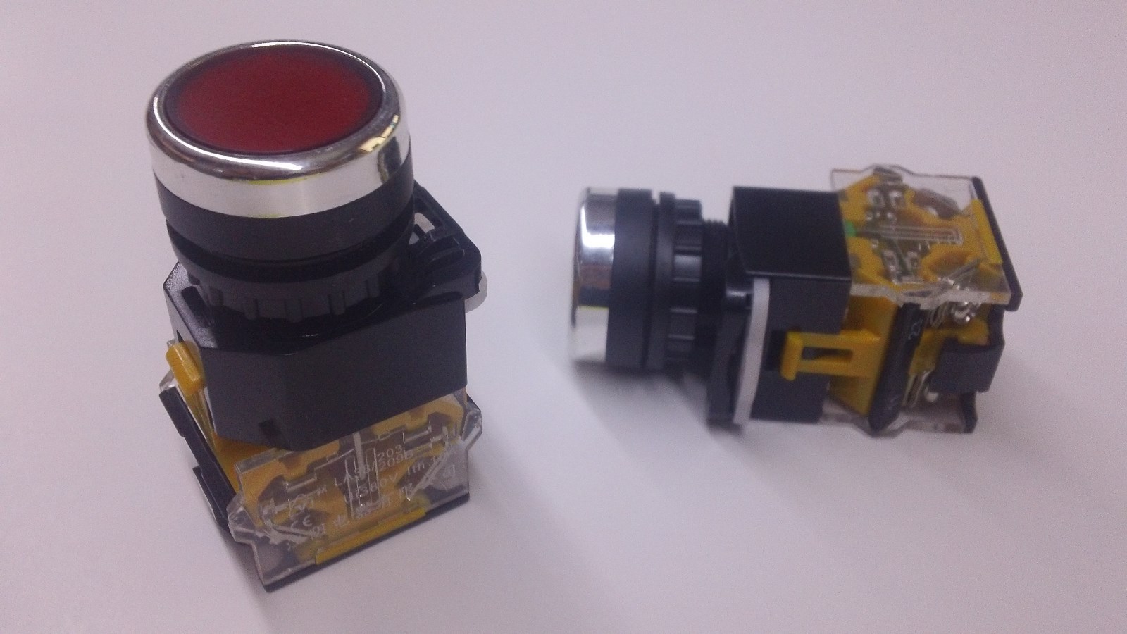 Push Button Momentary Switch Heavy Duty Power LA38/203 LA38/209B - DPST ...