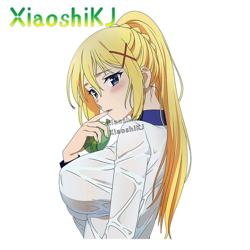 XiaoshiKJ 5.1" Darkenss Shy Anime Car Stickers Trunk Helmet Luggage ...