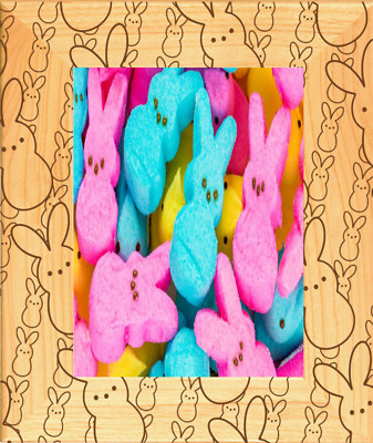 Easter Peeps Laser Engraved Wood Picture Frame Portrait (3 x 5) | eBay