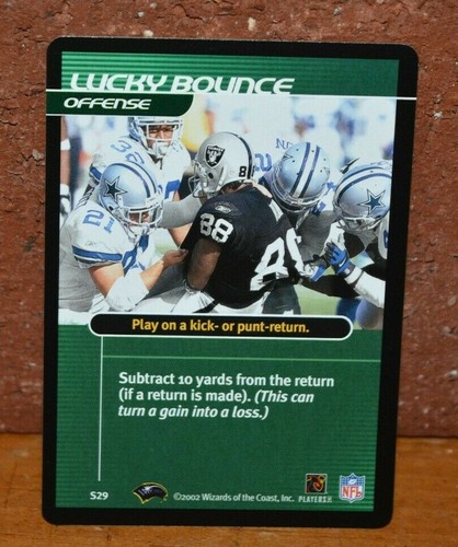 NFL SHOWDOWN SPORTS CARD GAME: LUCKY BOUNCE - COWBOYS VS. RAIDERS | eBay