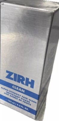 ZIRH CLEAN Alpha-Hydroxy Face Wash 4.2 oz Free Shipping! | eBay