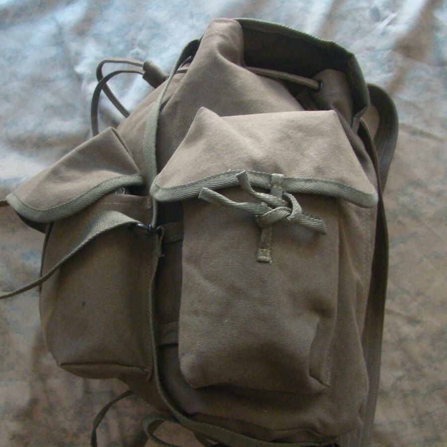 VIETNAM WAR WW2 US ARMY INFANTRY HAVERSACK CANVAS FIELD ARMY BACKPACK ...