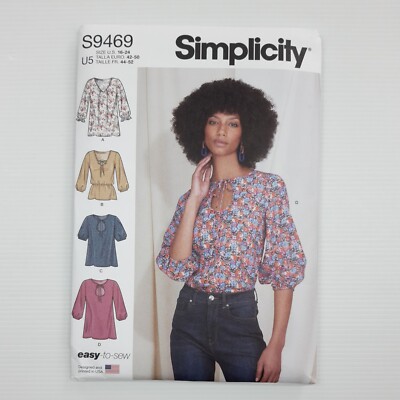 Simplicity Sewing Pattern 9469 S9469 Women's Tops w/variations Size 16 ...
