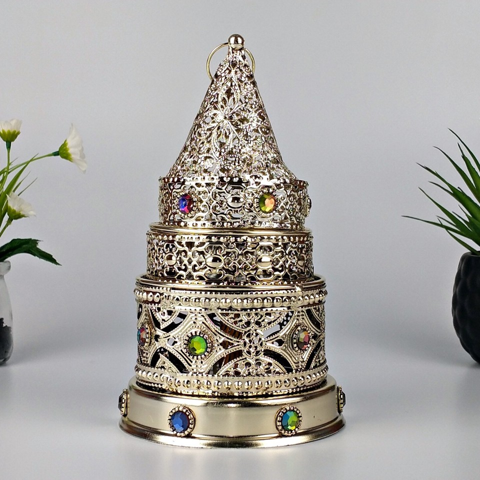 Arabian Incense Diffuser Bakhoor Oud Burner Bakur Metal Mabkhara Home ...