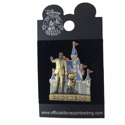 Disney World Partners Statue Walt Disney And Mickey Mouse Trading Pin ...