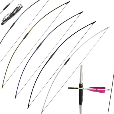 67" English Longbow 25-120lbs Straight Bow Traditional Target Shoot ...