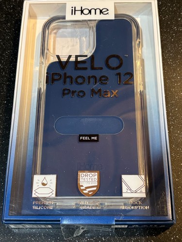 iHome Velo Premium Silicone Impact Case for iPhone 12 Pro Max Navy Blue ...