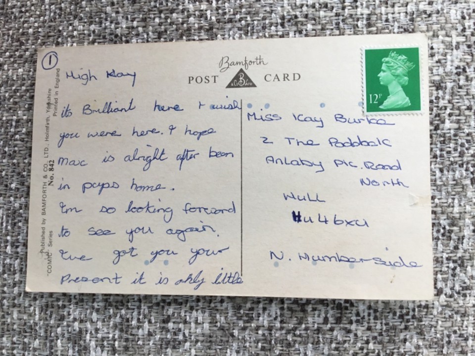 Pair Bamforth Vintage Brown / Black Triangle COMIC SEASIDE POSTCARDS No ...