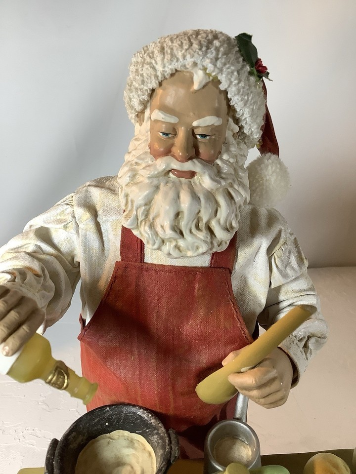 Possible Dreams Clothtique Santa “A Pinch Of Cheer”. Santa Cooking At ...