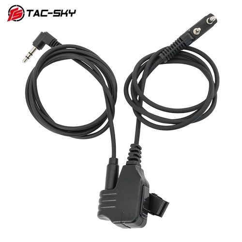 TS TAC-SKY Headset Microphone PTT K 2 Pin Plug to 3.5mm Plug for Baofen ...