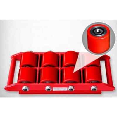 360° Industrial Machinery Mover 6/8/12 Ton Machine Dolly Skate Roller ...