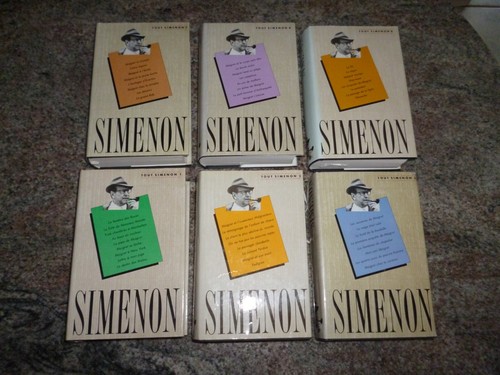 LOT DE 6 TOMES DE L'INTEGRALE TOUT SIMENON 1 2 3 7 8 9 BON ETAT Maigret ...