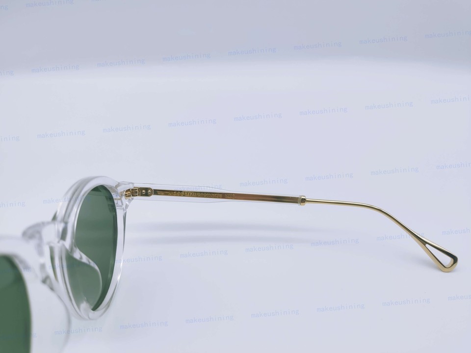 MOSCOT MILTZEN-TT Crystal Gold Frame Green Lenses Sun Glasses 46-22-145 ...