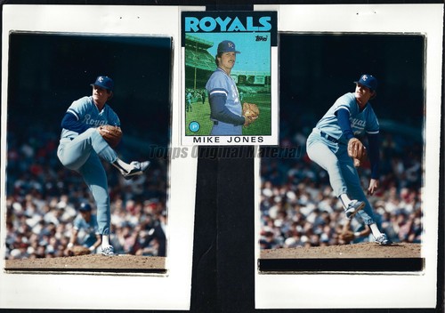 Mike Jones Royals 1986 Topps Original Extra Photos 5x8 Vault Archives ...