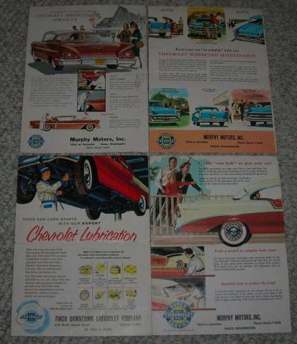 Lot Of 4 1955-1959 Super Chevrolet Service Brochures | eBay