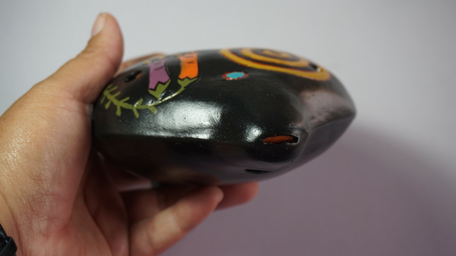 Peruvian Andean Inca style Big Ocarina - Musical instrument - mono line ...