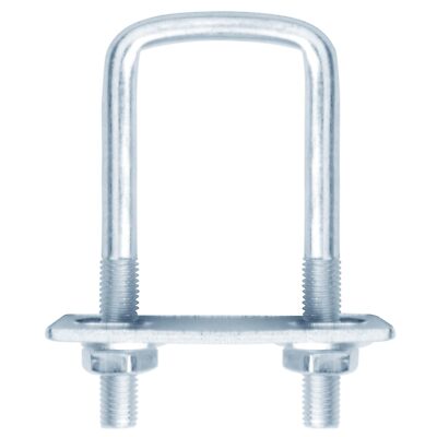 10 Pcs Square U-Bolt 2 Inch Inner Width Galvanized Steel Square Trailer ...