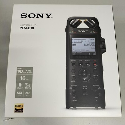 PCM-D10 SONY Linear PCM Recorder High-Res Rec 192KHz 16GB 4548736079915 ...