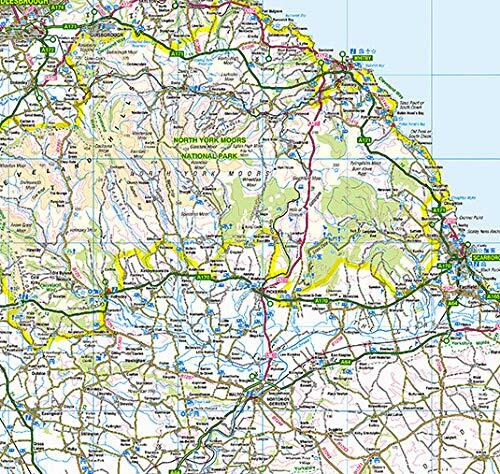 The North Of England Wall Map 100 x 100 cms Laminated | eBay UK