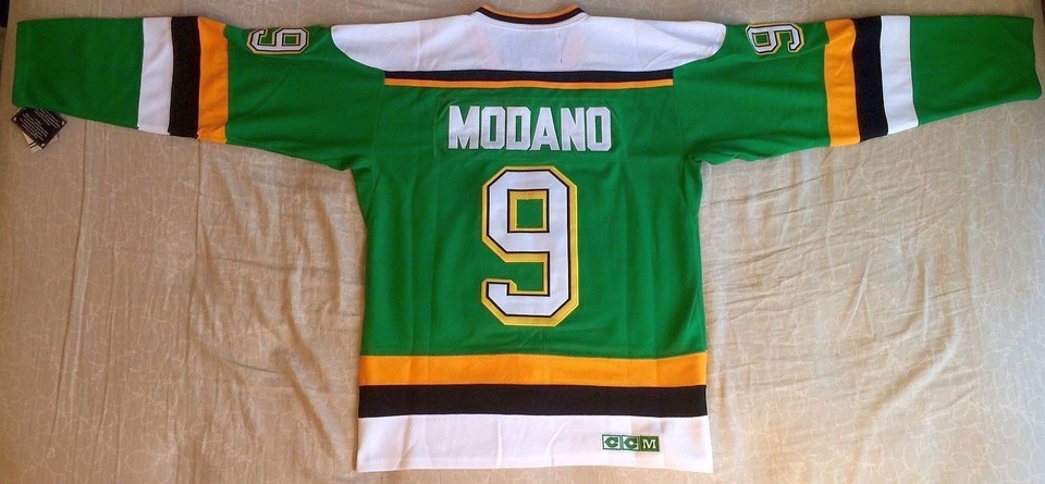 1989 Mike Modano Minnesota North Stars Classic Road Green Jersey | eBay