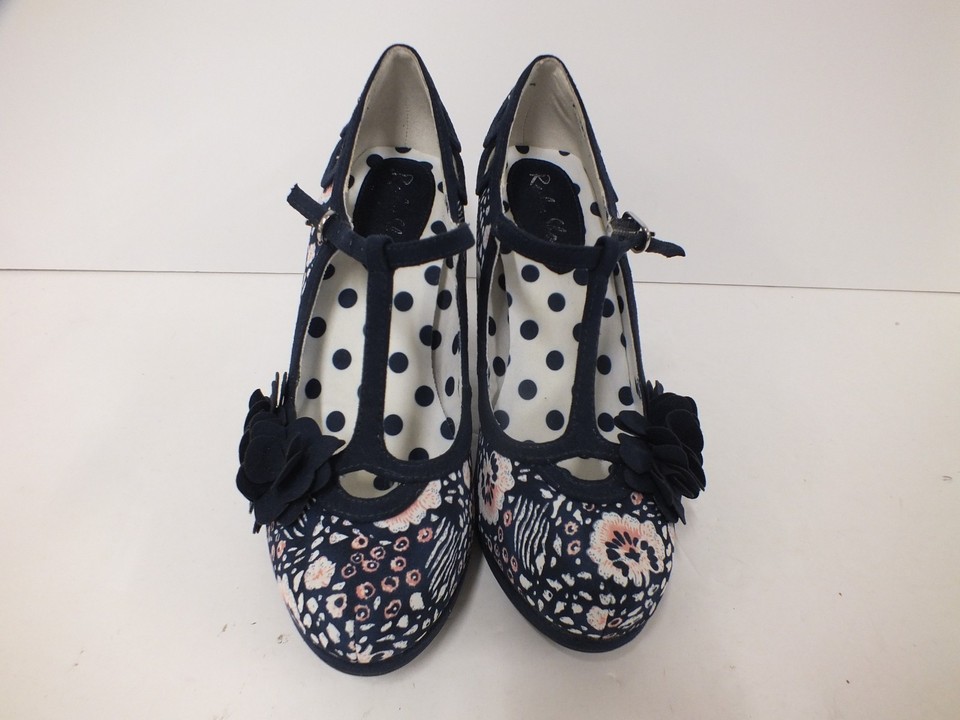 Ruby Shoo Navy Valerie Mary Jane Shoes Size 6 Boxed (Hea) | eBay UK