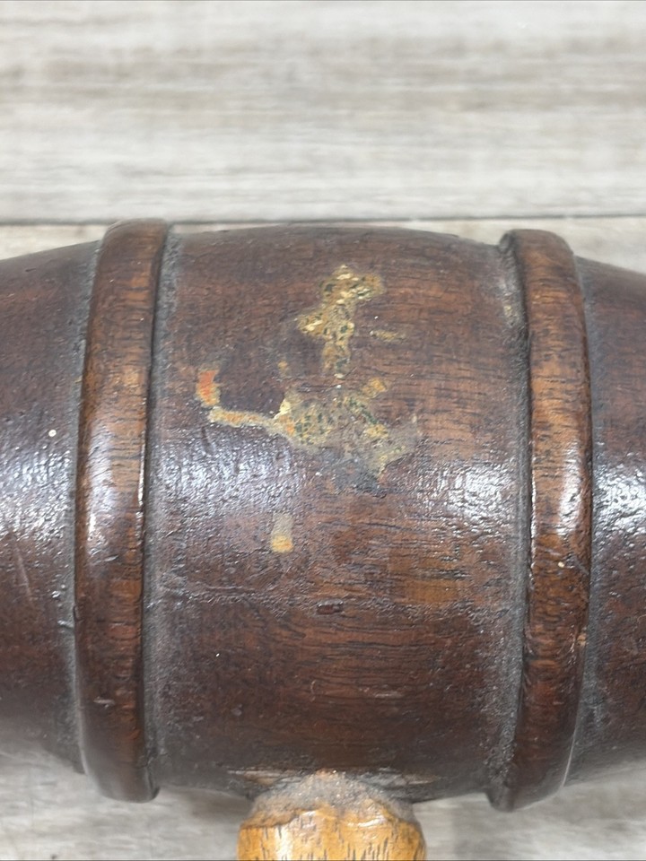 Antique Wooden BARREL HEAD Gavel Mallet Hammer | eBay
