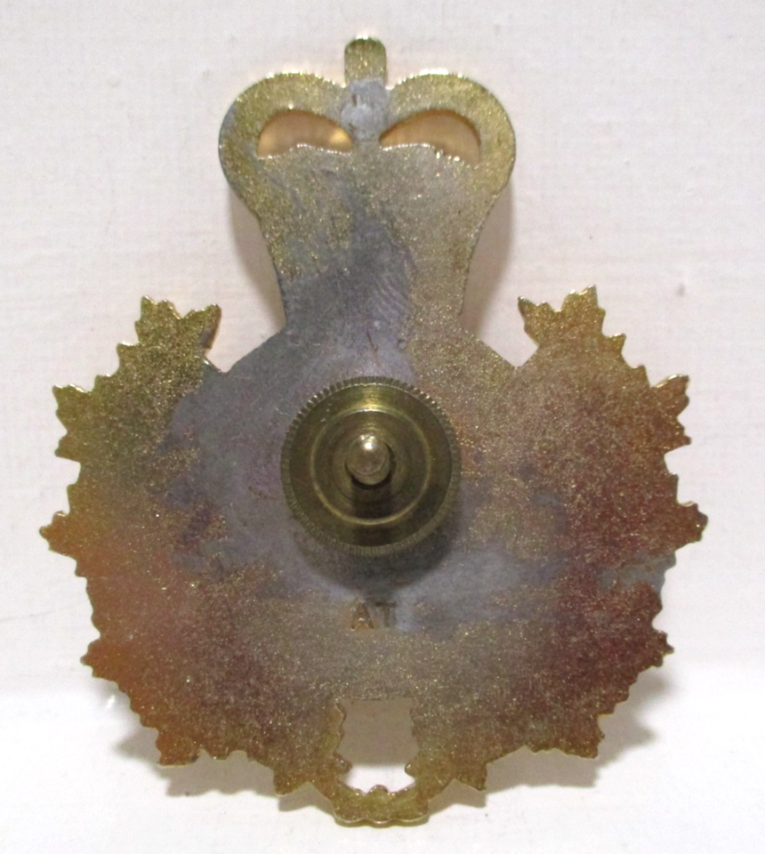 Vintage Obsolete Ontario Provincial Police Gold Metal & Enamel Cap ...