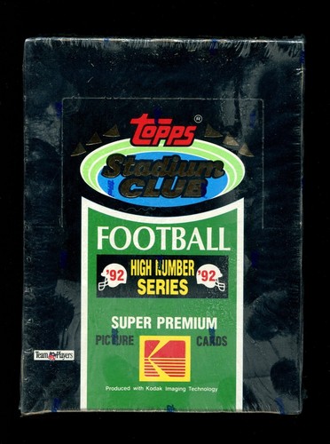 1992 Topps Stadium Club High Number Football Box Factory Sealed Small ...