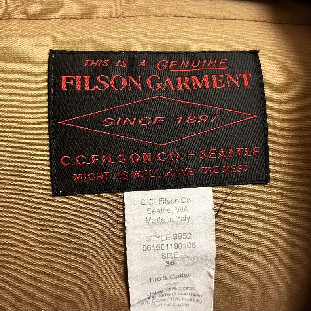Filson Italy Alaska Down Parka Jacket Khaki Size 36 B… - Gem