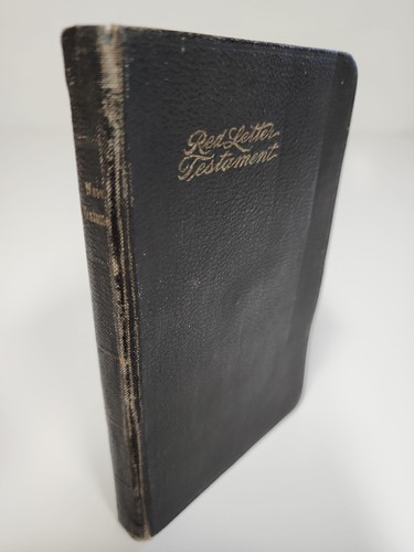 Vintage RED LETTER NEW TESTAMENT Bible Self Pronouncing Edition Jesus ...