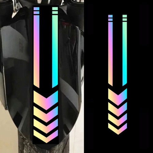 Motorcycle Mudguard Car Sticker Reflective Arrow Line Sport Fender ...