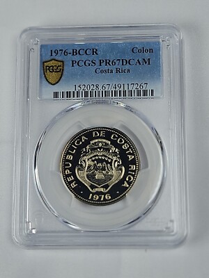 1976 BCCR Costa Rica 1 Colon Proof Coin -PCGS PR67 DCAM | eBay