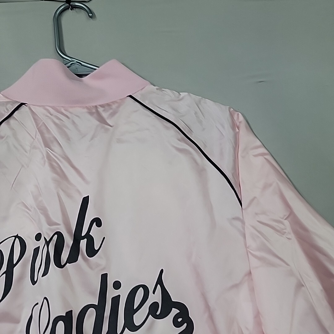 Vintage Grease Charades Pink Ladies Satin Jacket Size… - Gem