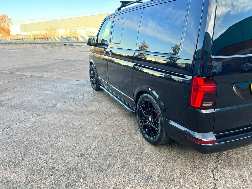 VW TRANSPORTER 18 " T6 T7 ALLOY WHEELS BLACK + MAXXIS AP3 ALL SEASON ...
