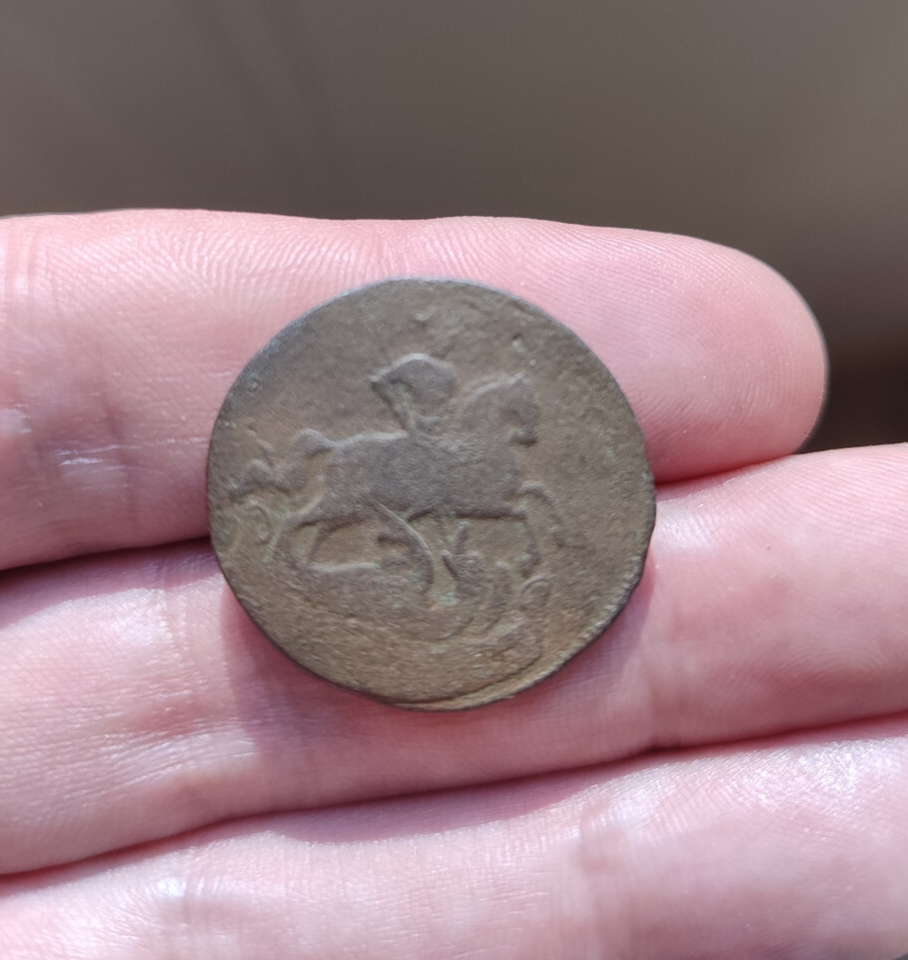 1760 Russian Imperia 1 kopek Elizaveta Petrovna Copper Coin 5f | eBay