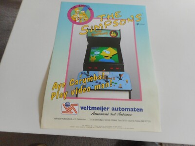 Flyer für Videospielgerät The Simpsons | eBay.de