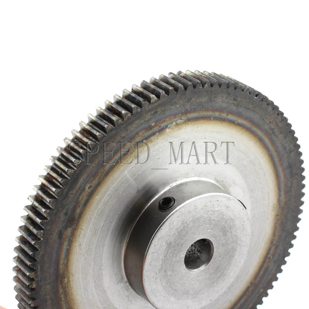 1M-80T 12mm Bore Hole 80 Teeth 80T Module 1 Motor Metal Gear Wheel Top ...