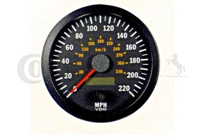 VDO Cockpit Vision Speedometer Gauge 100mm 4" 320 km/h 220 mph 437-015 ...