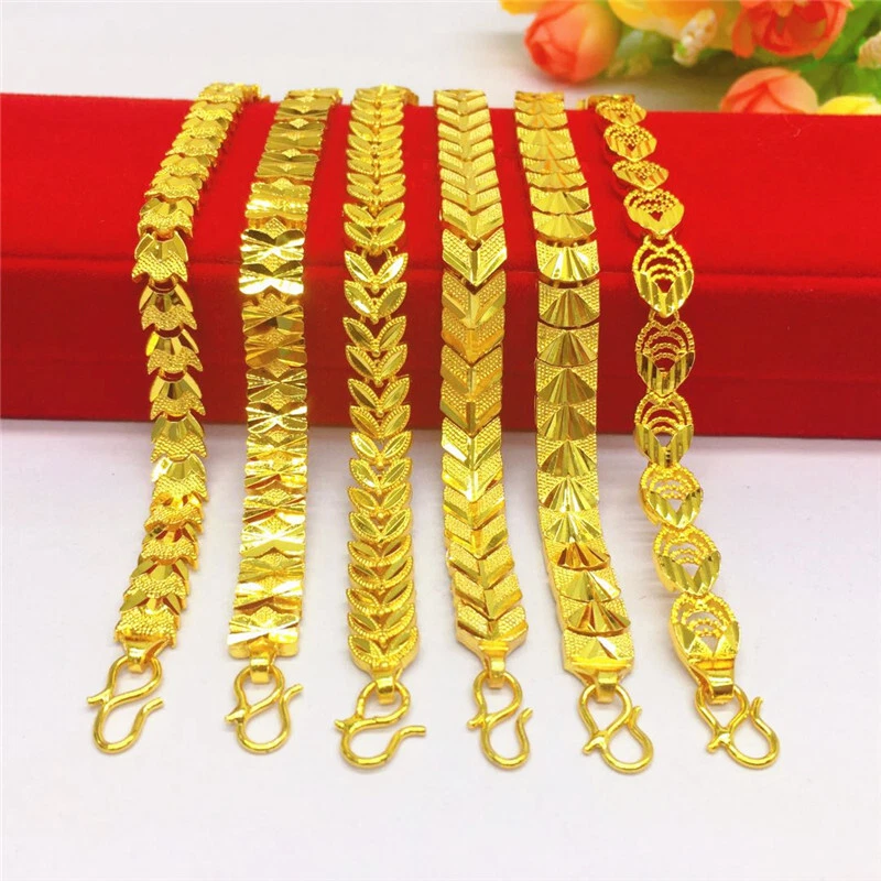Gold Bracelet Designs For Ladies Chain Type