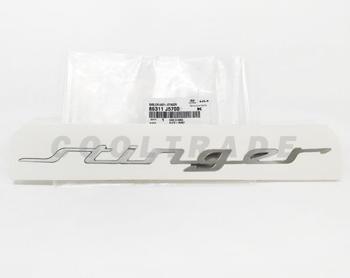 OEM 86311-J5700 EMBLEM "Stinger" Chrome Silver Fedex for Kia Stinger ...