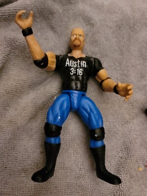 WWF JAKKS BCA STONE COLD STEVE AUSTIN STOMP Series 1 Wrestling Action ...