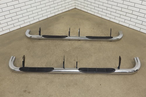 2003 Hummer H2 Pair Chrome Running Boards W/Black Steps | eBay