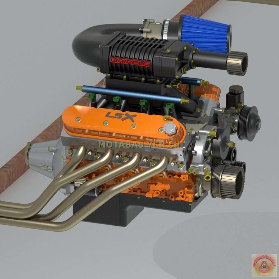 1:25-1:24 Scale Resin Chevy LSX 454/376 Supercharged Engine Kit | eBay