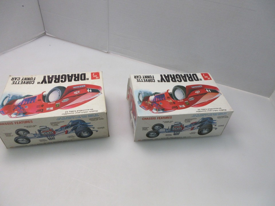 lot of AMT Dragray Corvette Funny cars Vintage Model kit 1/25 scale | eBay
