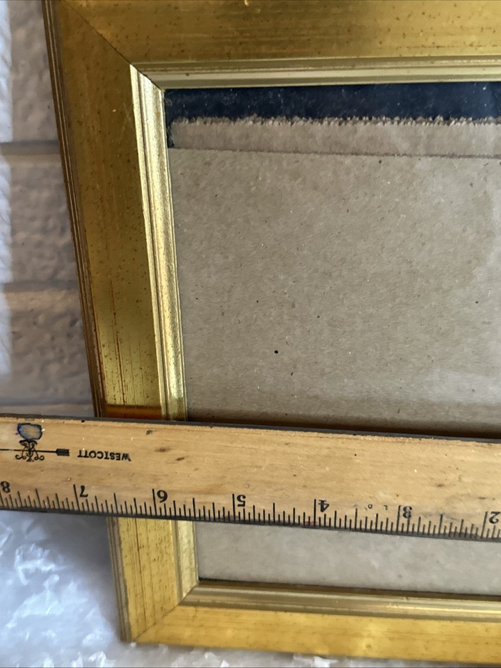 Vintage Gold Standing Picture Photo Frame Wood 5x7 | eBay