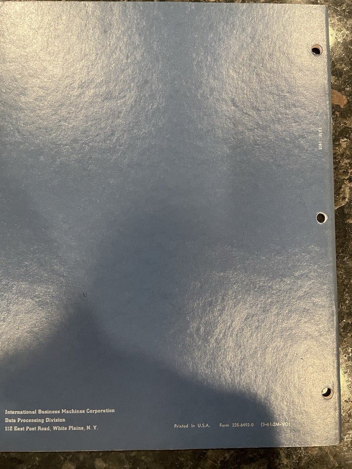 IBM 1403 Printer Engineering Manual 1960 | eBay