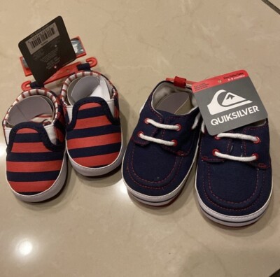 2 Pairs New Quicksilver Baby Crib Shoes Sneakers | eBay